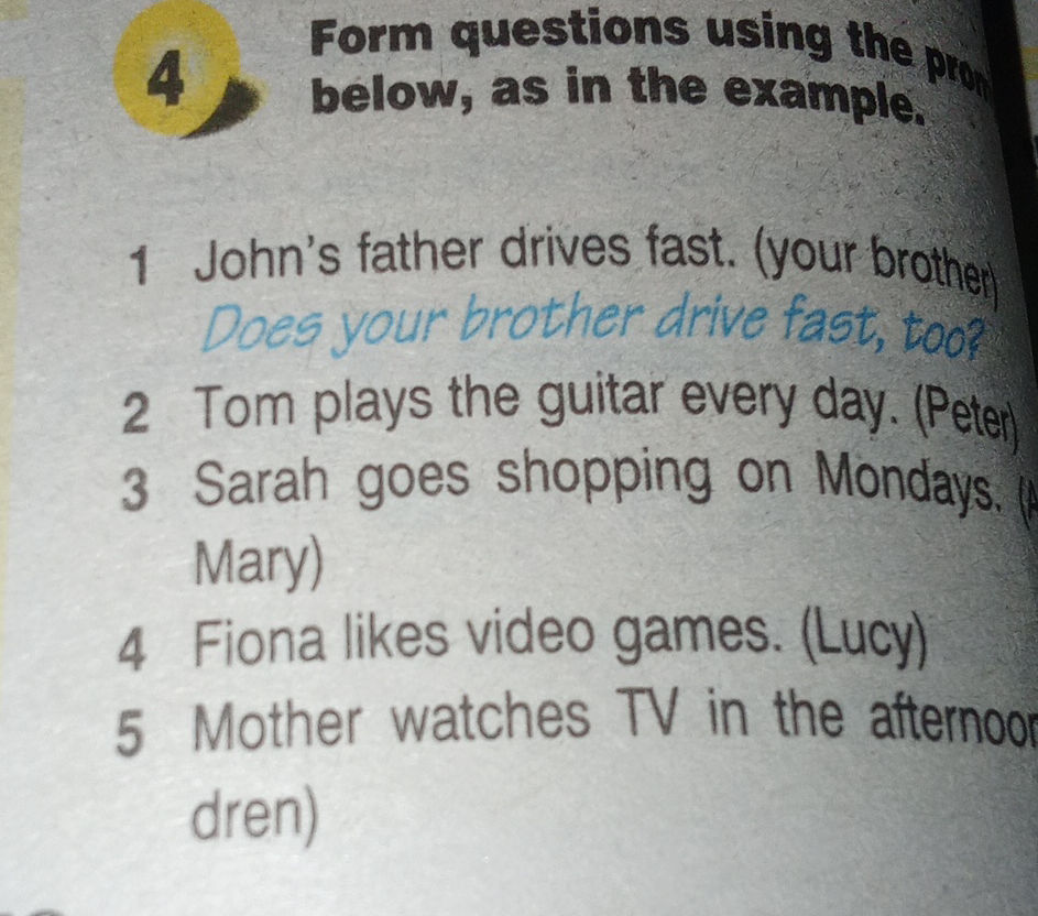 Form questions using the pronouns below, as | StudyX