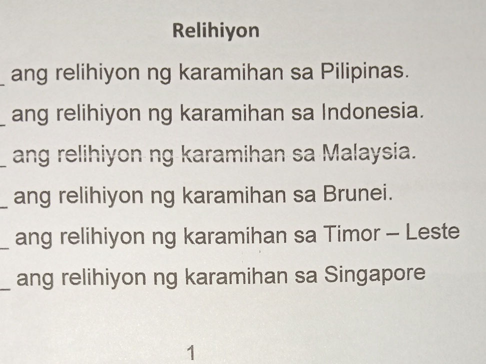 _ ang relihiyon ng karamihan sa Pilipinas. _ | StudyX