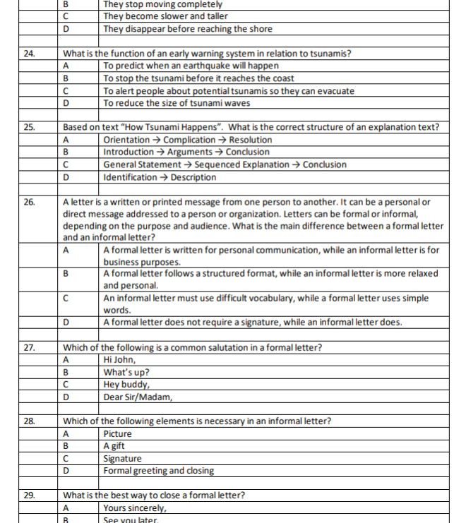 24. What is the function of an early warning | StudyX