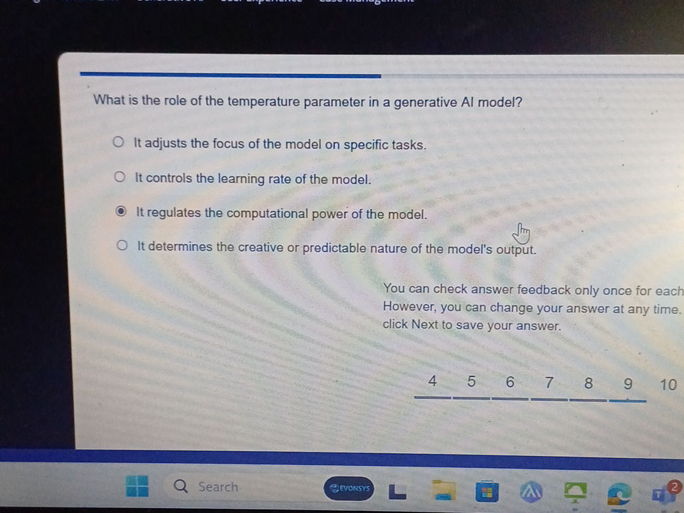 What is the role of the temperature | StudyX