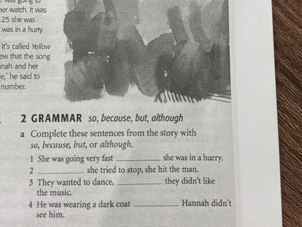 2 GRAMMAR so, because, but, although a | StudyX