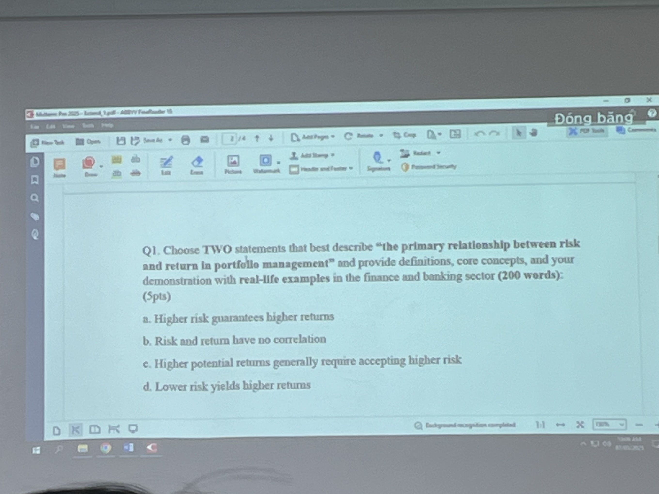 Q1. Choose TWO statements that best describe | StudyX