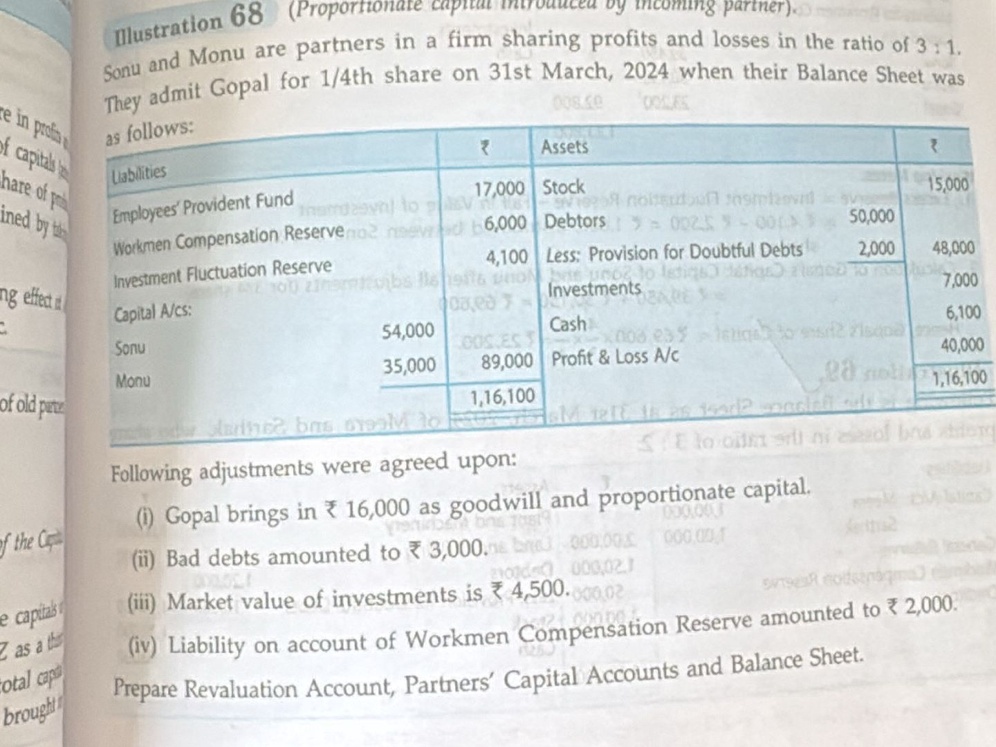 Illustration 68 (Proportionate capital | StudyX