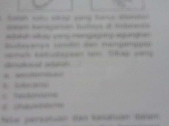 Salah satu sikap yang harus ditumbuhkan | StudyX