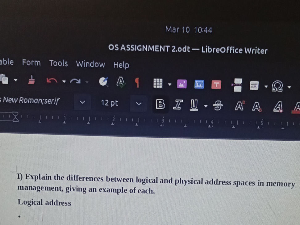 I) Explain the differences between logical | StudyX