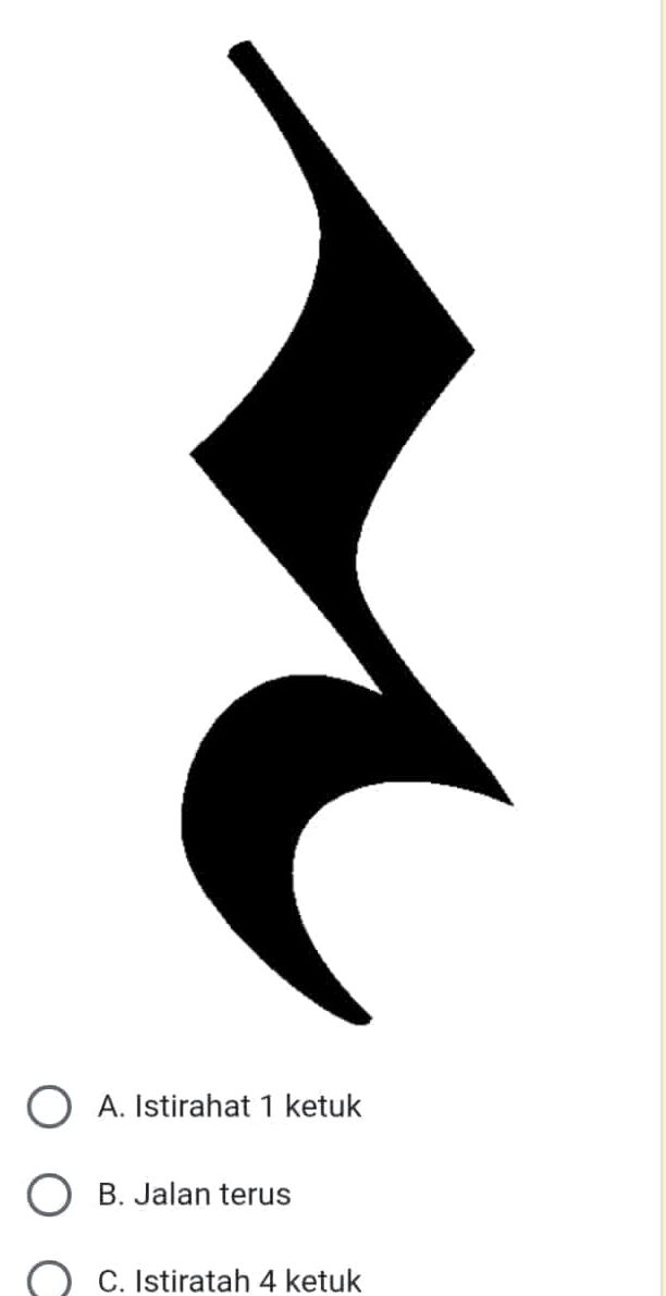 What is the name of the musical rest symbol? | StudyX