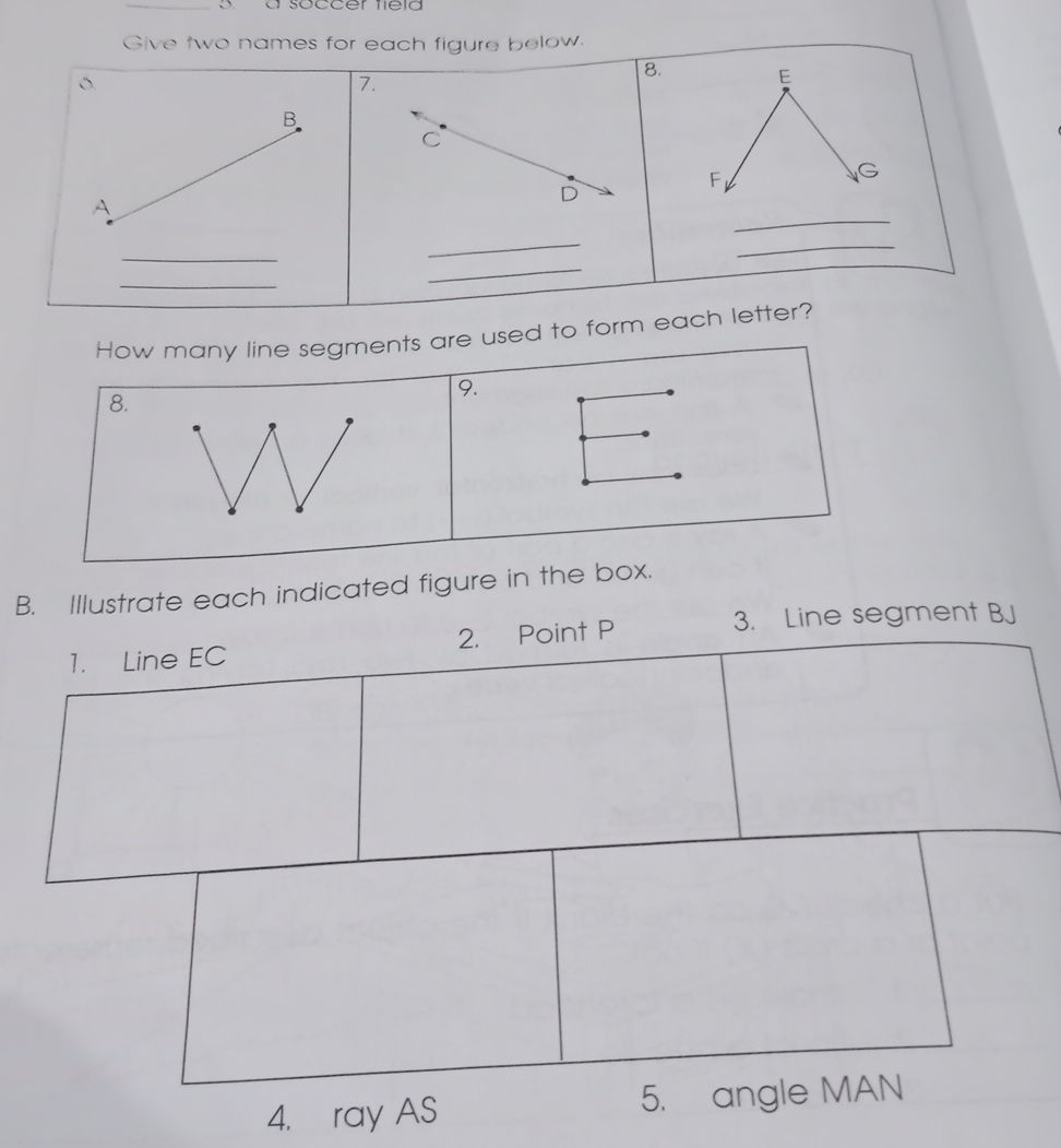 Give two names for each figure below. How | StudyX