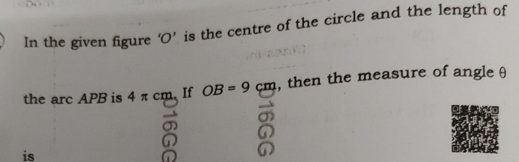 In the given figure 'O' is the centre of the | StudyX