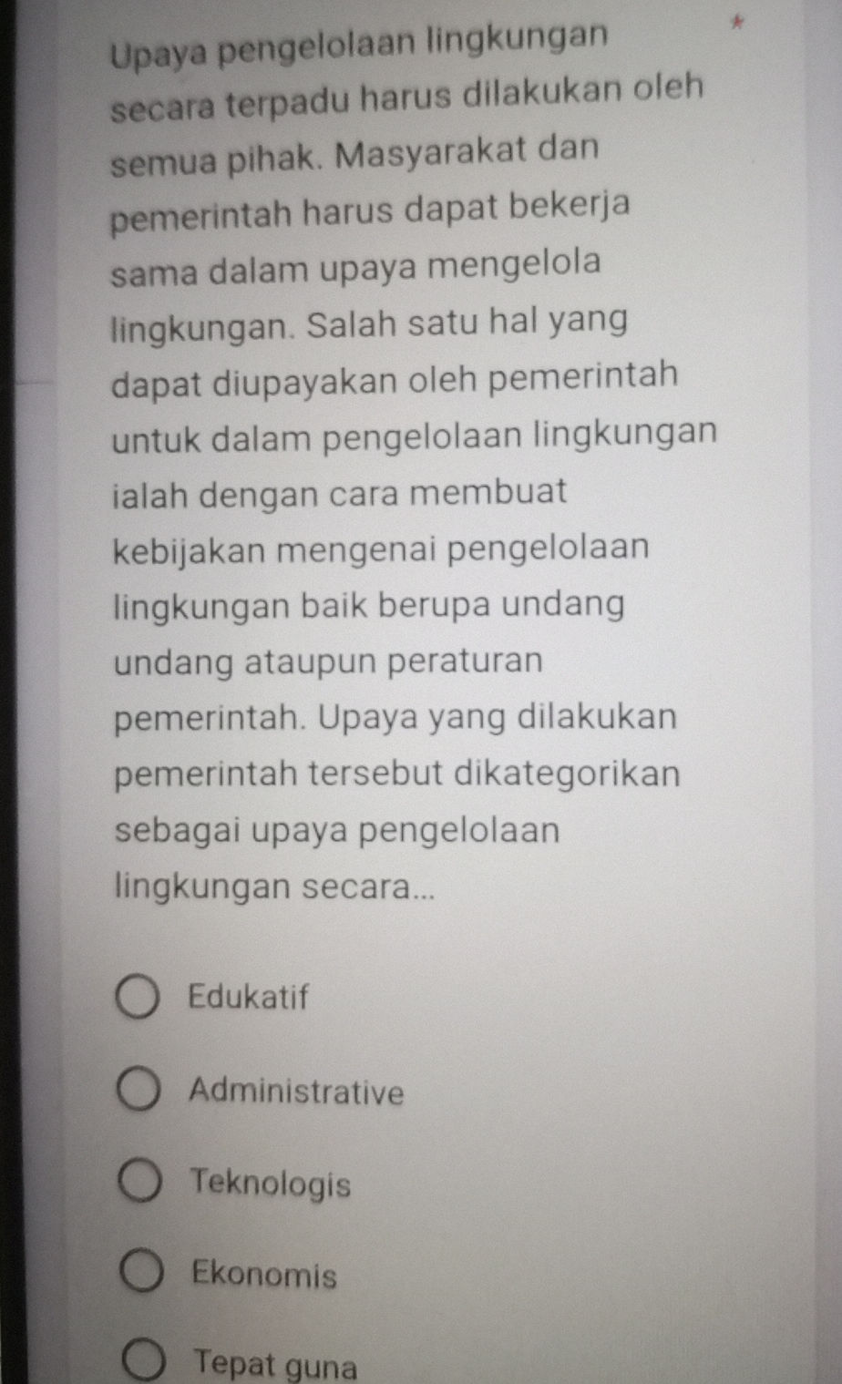 Upaya pengelolaan lingkungan secara terpadu | StudyX