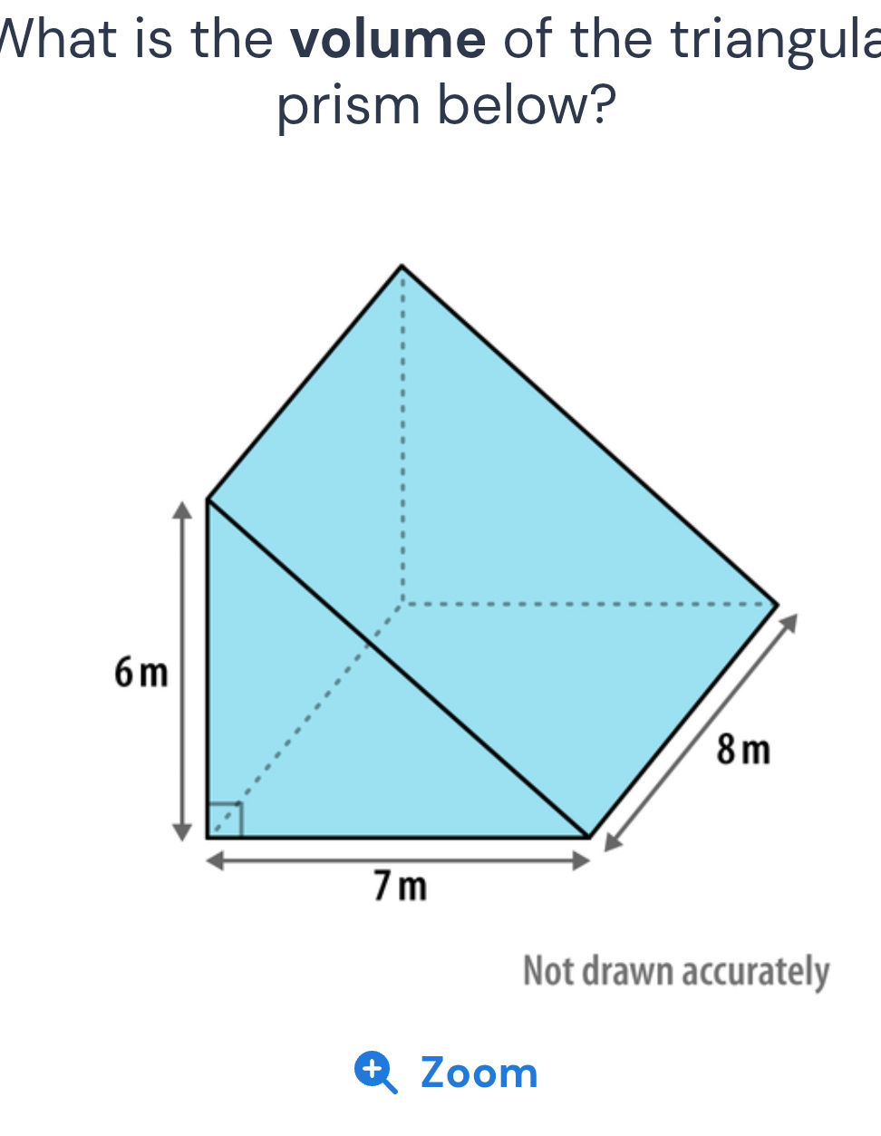 What is the volume of the triangular prism | StudyX