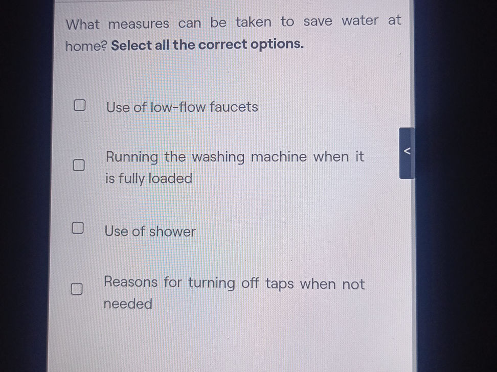What measures can be taken to save water at | StudyX