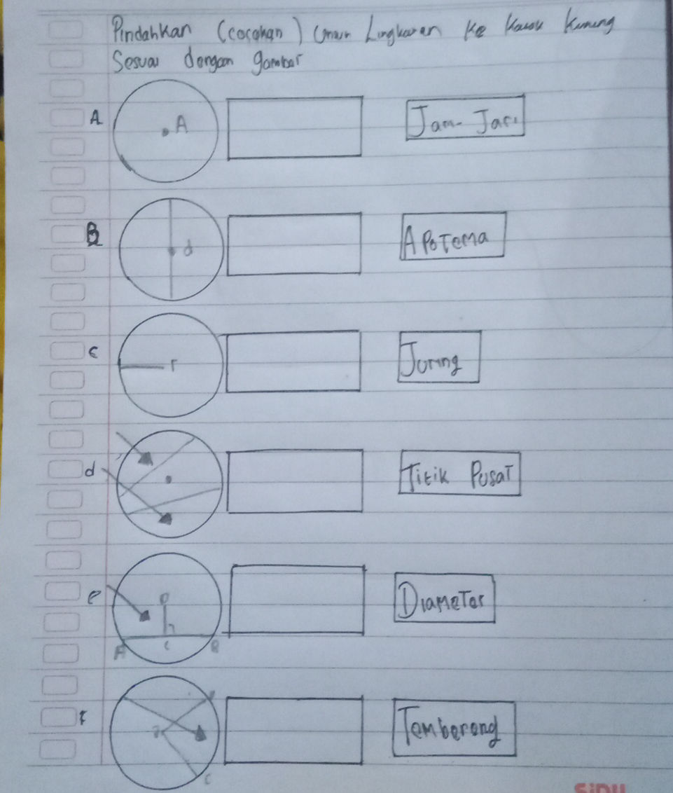 Pindahkan (cocokan) Unsur Lingkaran ke kotak | StudyX