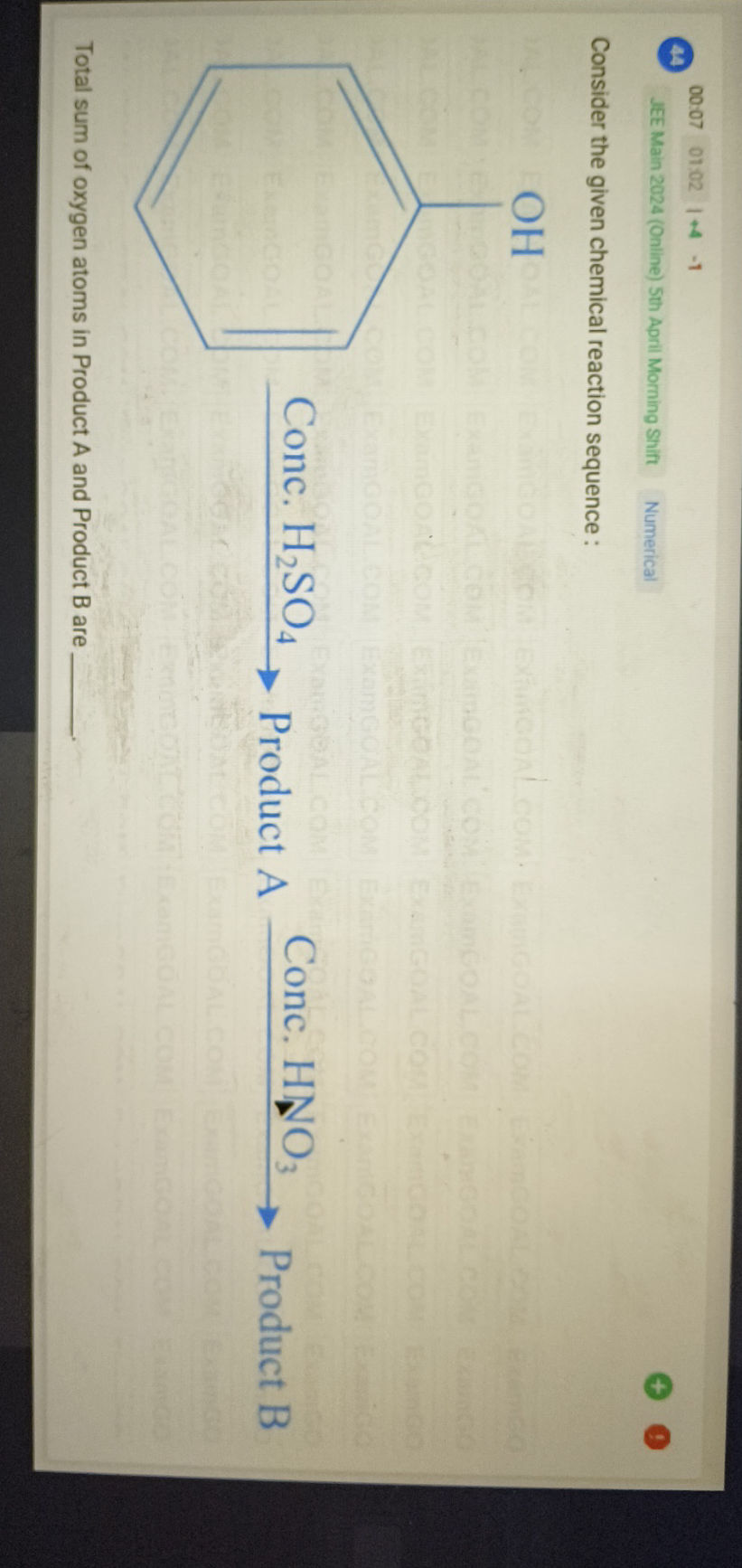 Consider the given chemical reaction | StudyX