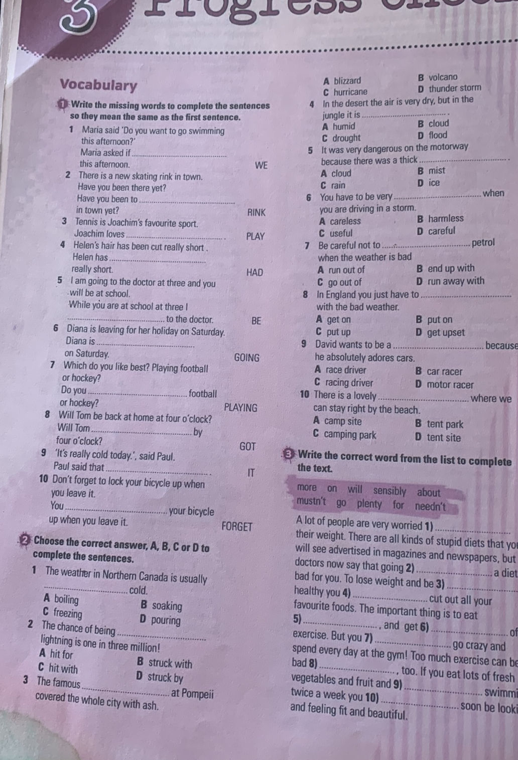 1 Write the missing words to complete the | StudyX