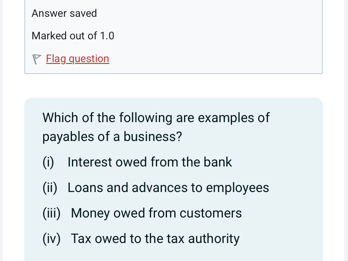 Which of the following are examples of