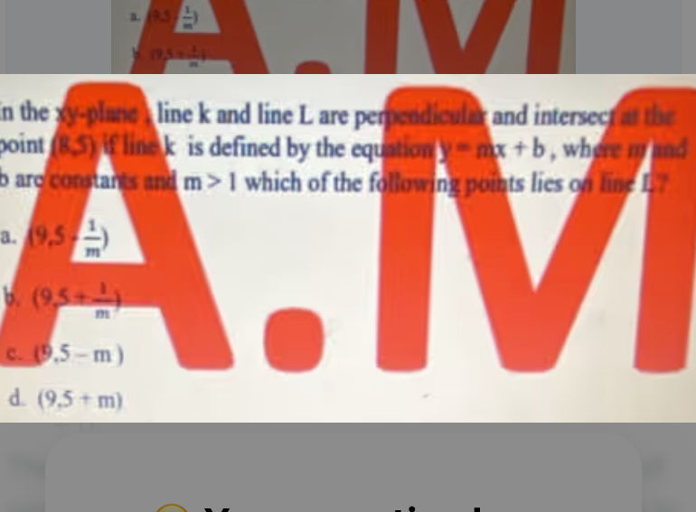 In the xy-plane, line k and line L are | StudyX