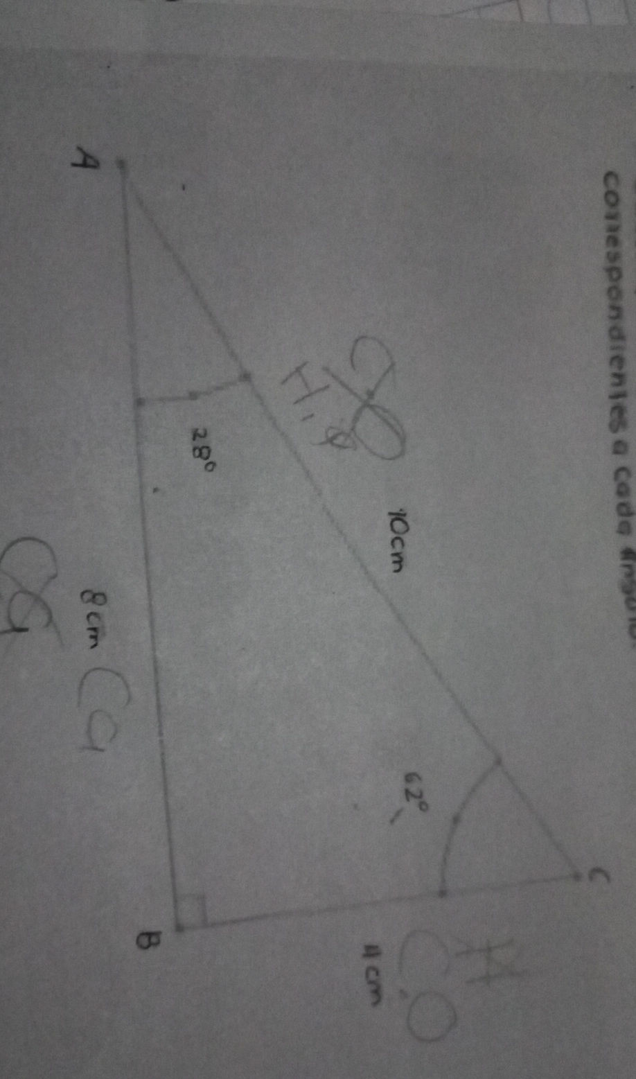 The image shows a right triangle ABC with | StudyX