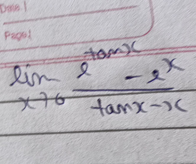 Calculate the limit of (e^(-e^x))/(tan x - | StudyX