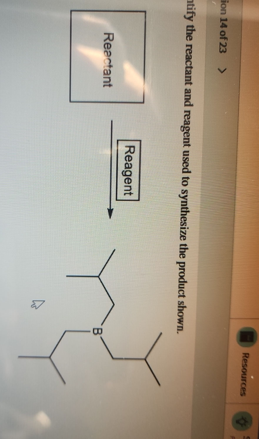 Identify the reactant and reagent used to | StudyX