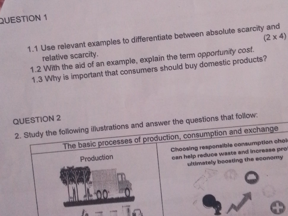 QUESTION 1 1.1 Use relevant examples to | StudyX