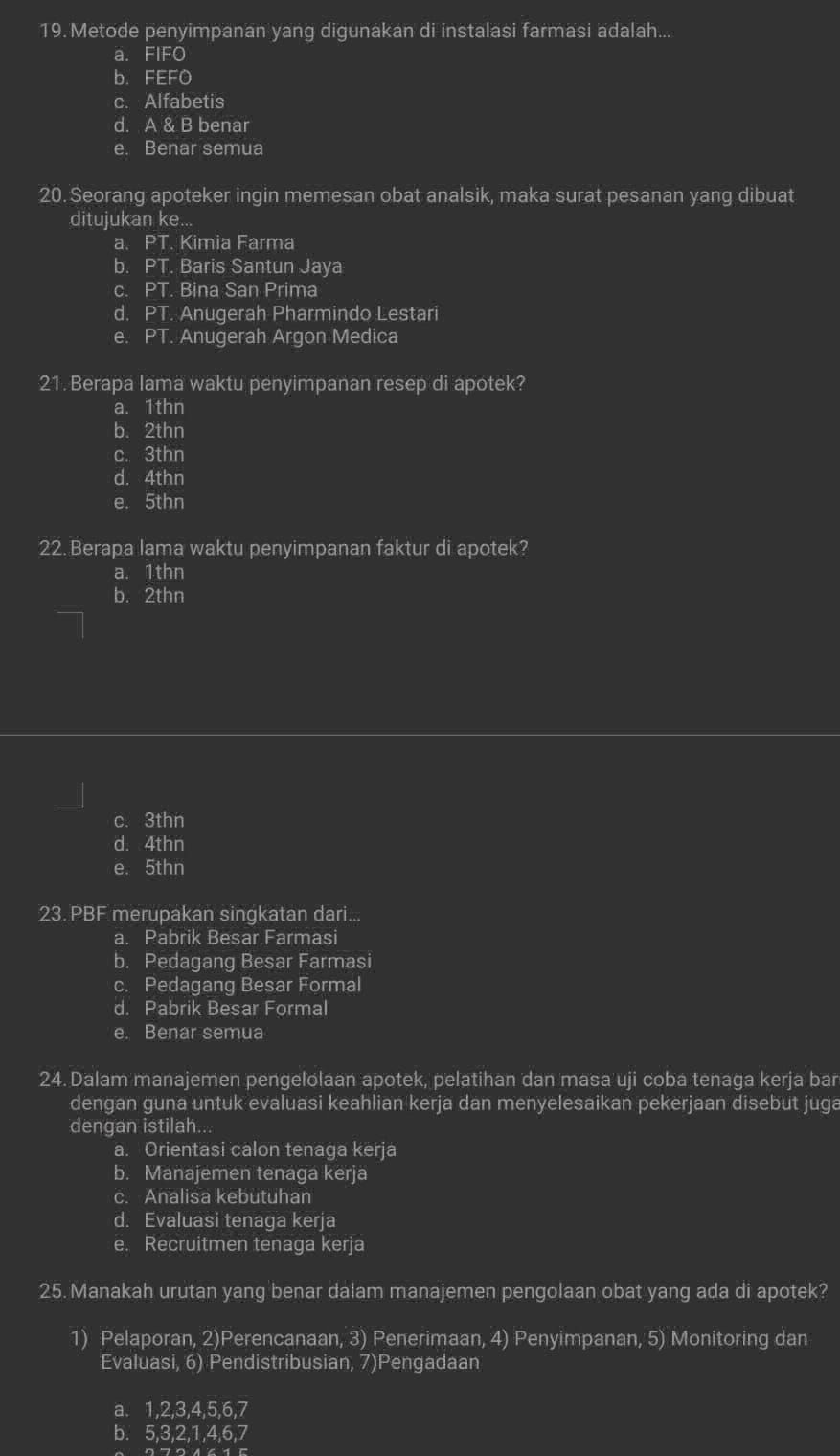 19. Metode penyimpanan yang digunakan di | StudyX
