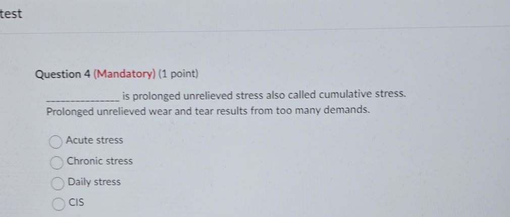 Question 4 (Mandatory) (1 point) is | StudyX