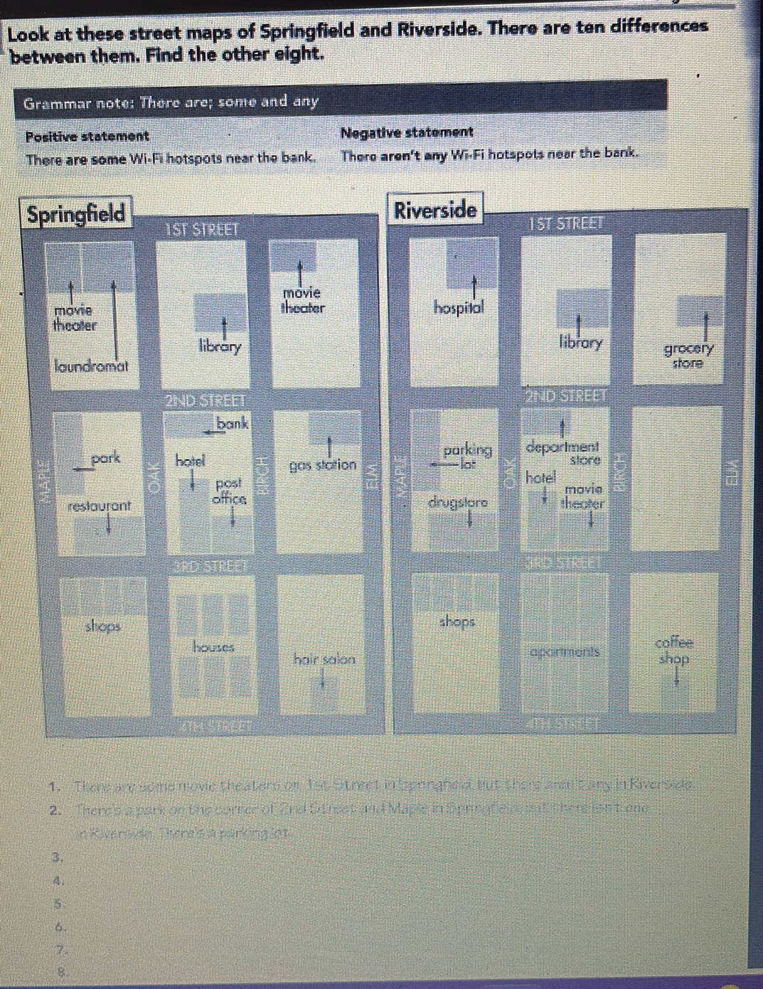 Look at these street maps of Springfield and | StudyX