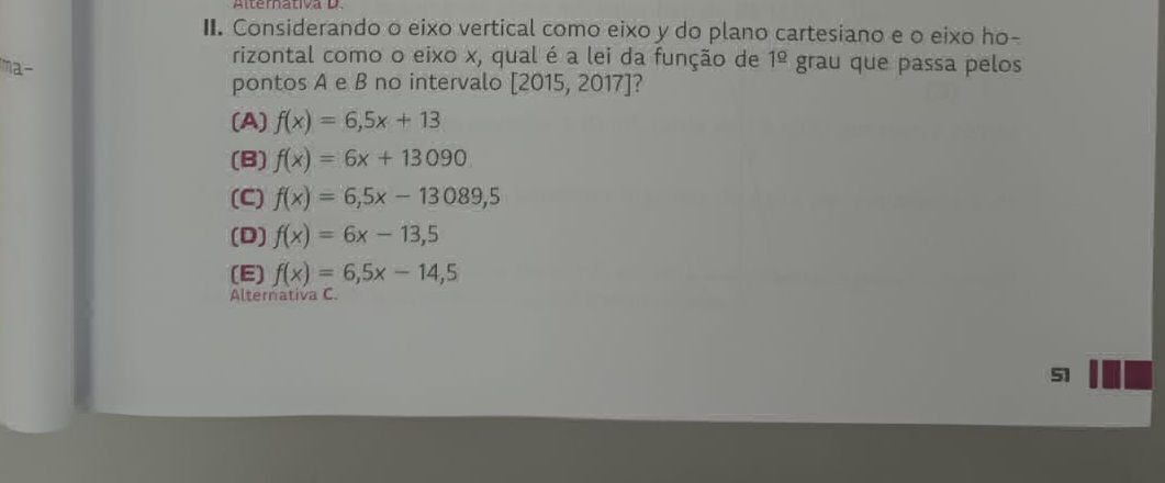 II. Considerando o eixo vertical como eixo y | StudyX