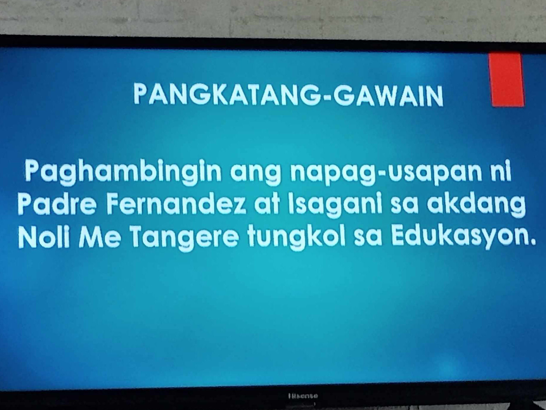 PANGKATANG-GAWAIN Paghambingin ang | StudyX
