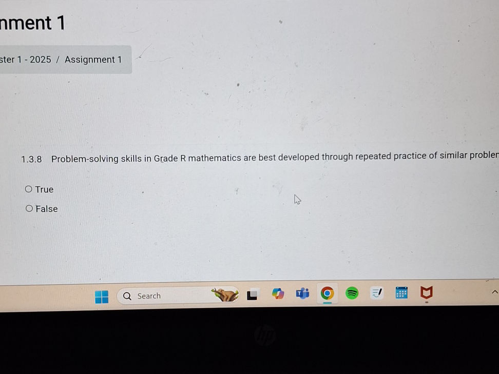 1.3.8 Problem-solving skills in Grade R | StudyX