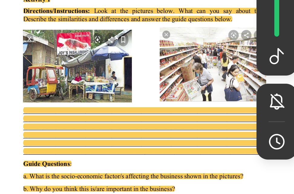 Directions/Instructions: Look at the | StudyX