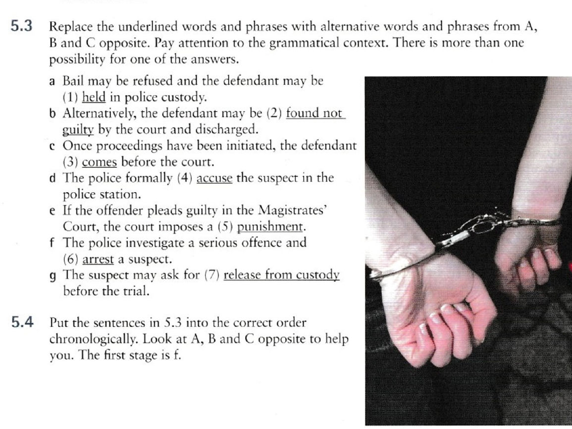 5.3 Replace the underlined words and phrases | StudyX