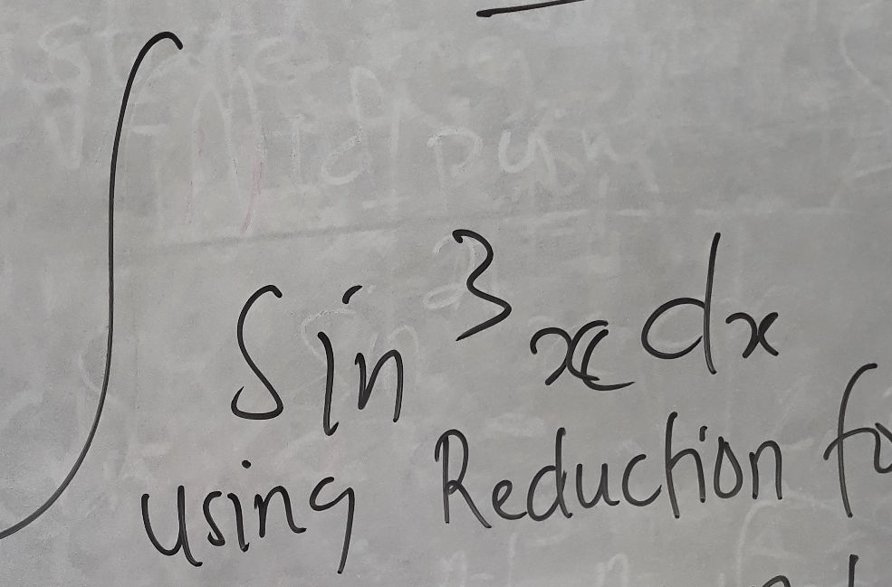Integrating sin^3(x) using Reduction Formula | StudyX