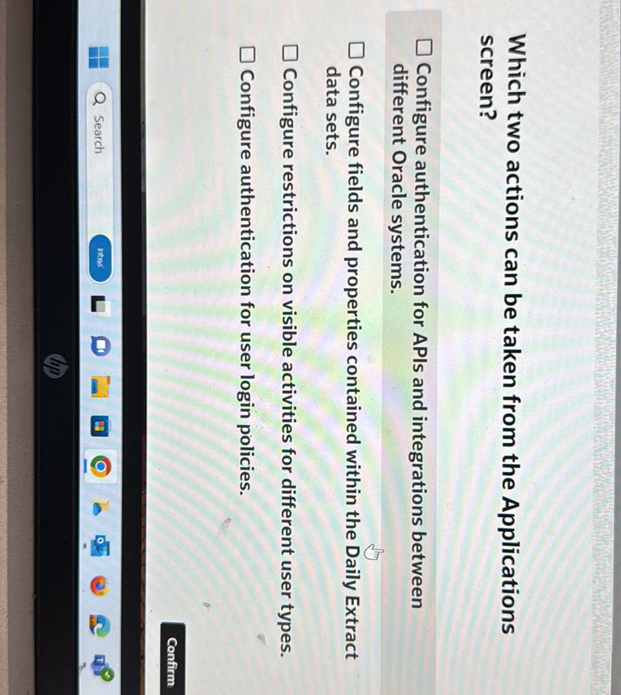 Which two actions can be taken from the | StudyX