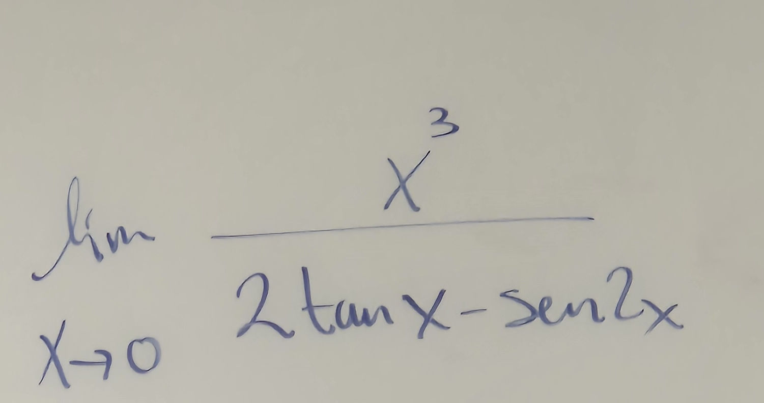 Calculate Limits: x^3 / (2tan(x) - sin(2x)) | StudyX
