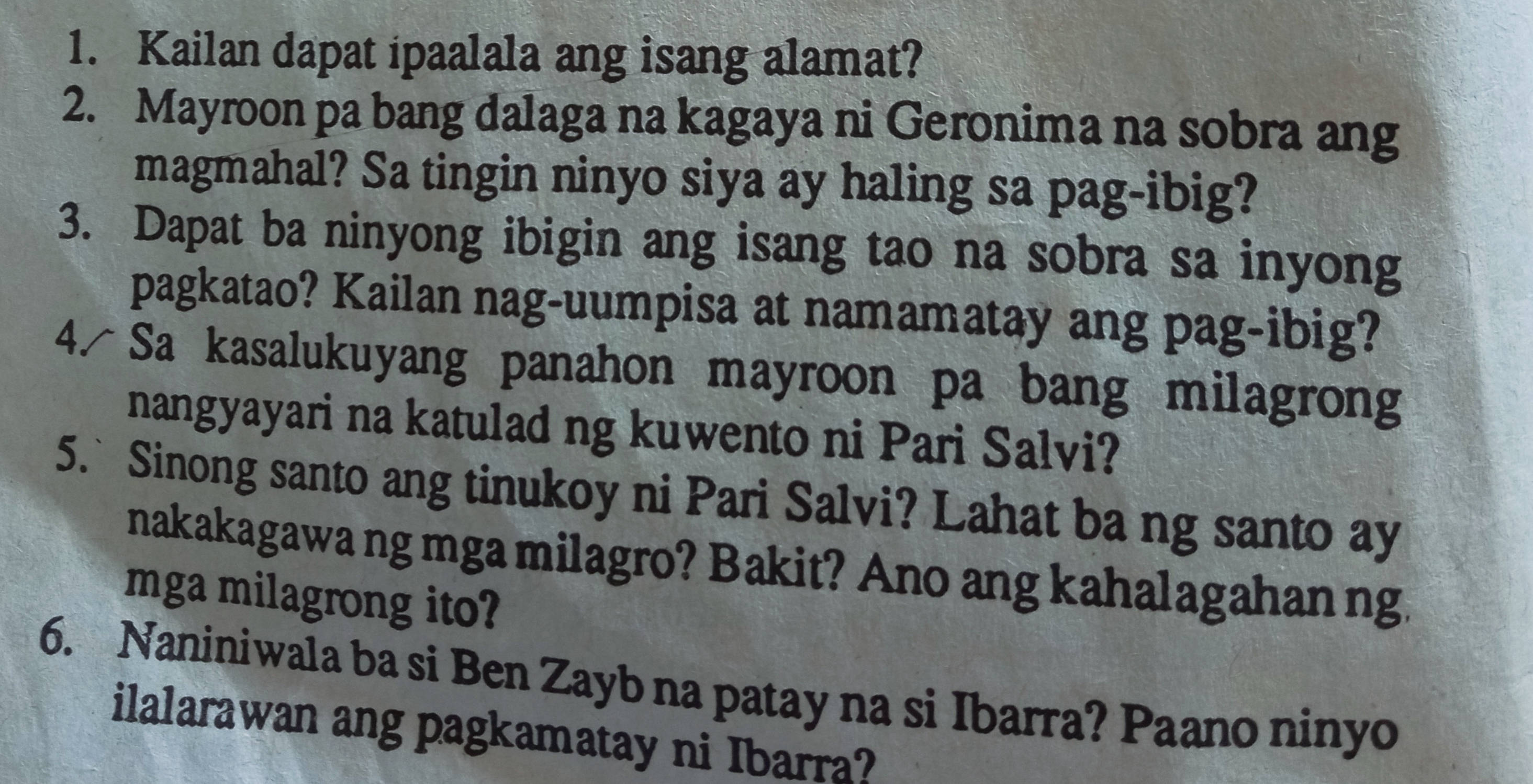 1. Kailan dapat ipaalala ang isang alamat? | StudyX