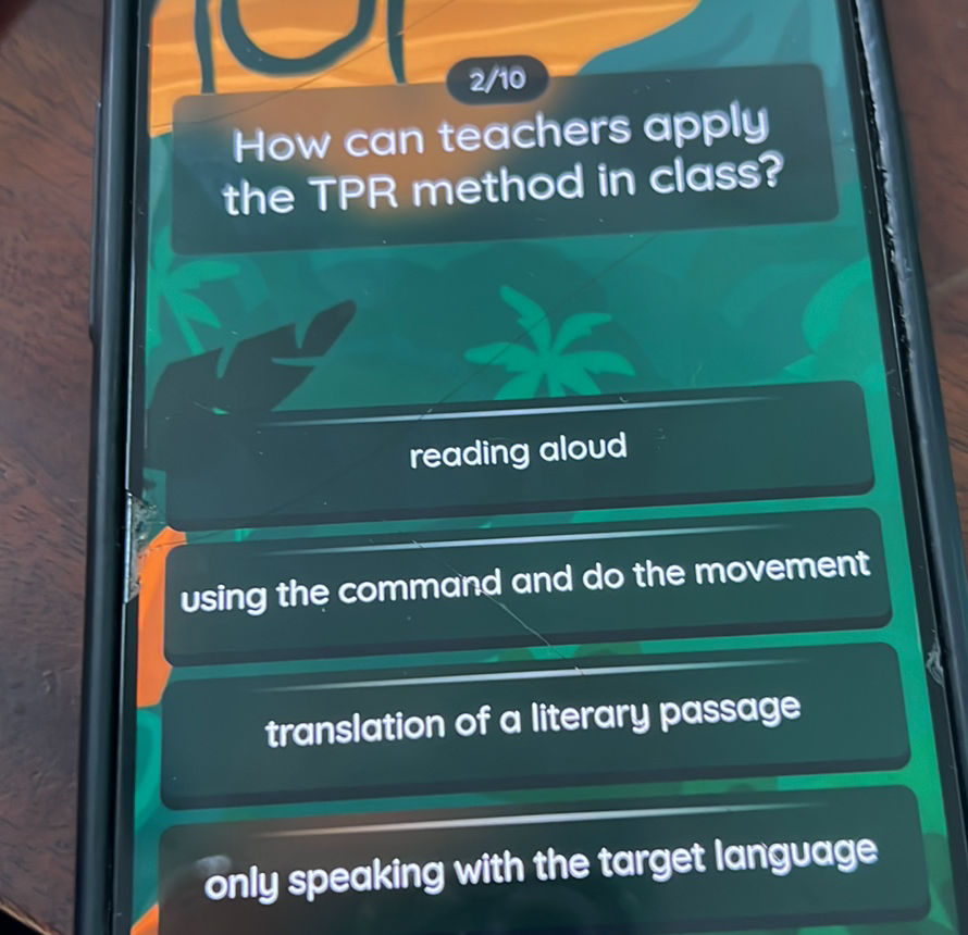 How can teachers apply the TPR method in | StudyX