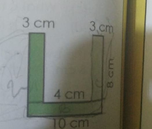 The image shows a composite shape with the | StudyX