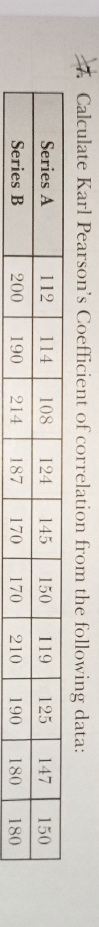 Calculate Karl Pearson's Coefficient of | StudyX