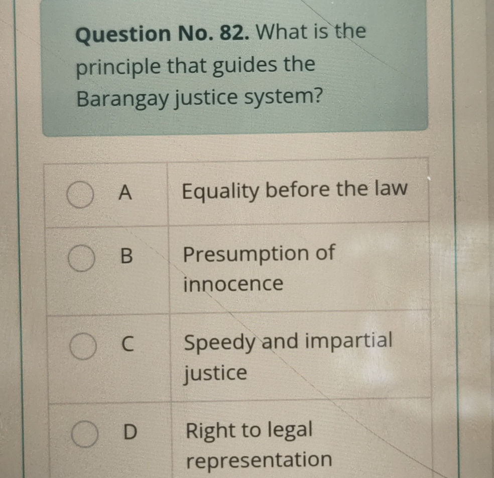 Question No. 82. What is the principle that | StudyX