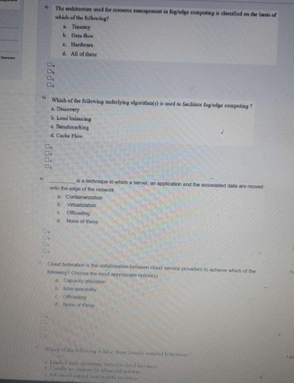 4) The architecture used for resource | StudyX