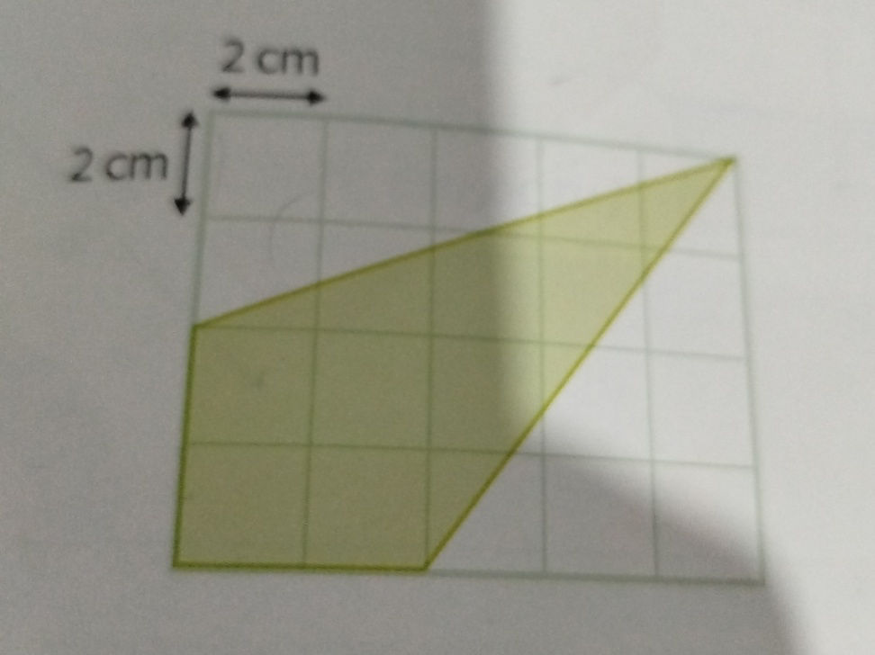 The image shows a shape on a grid. The grid | StudyX