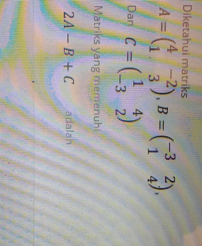 Diketahui matriks $A = 4 -3 \ 1 2 | StudyX