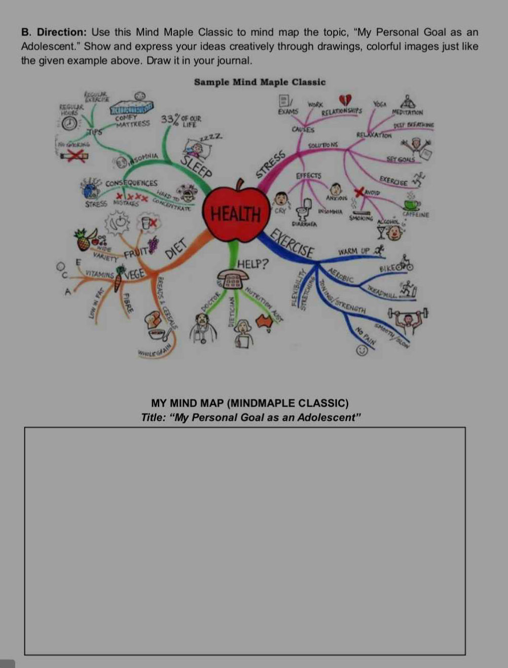 B. Direction: Use this Mind Maple Classic to | StudyX