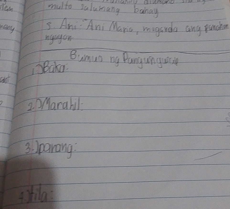 5. Ani: Ani Maria, maganda ang panahon | StudyX