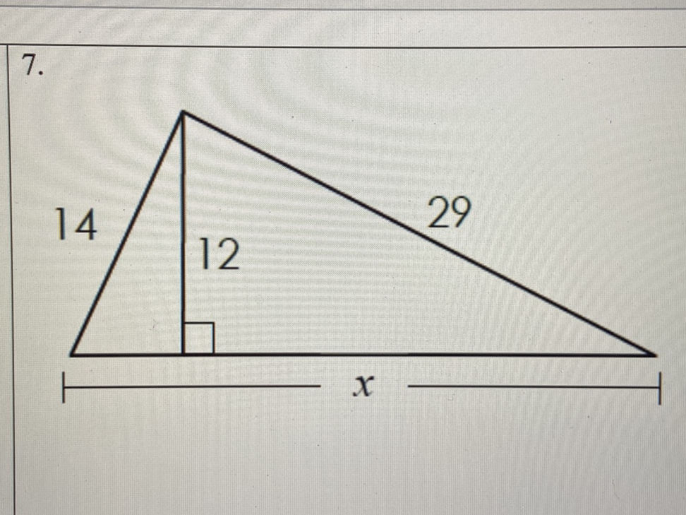The image shows a triangle with the | StudyX