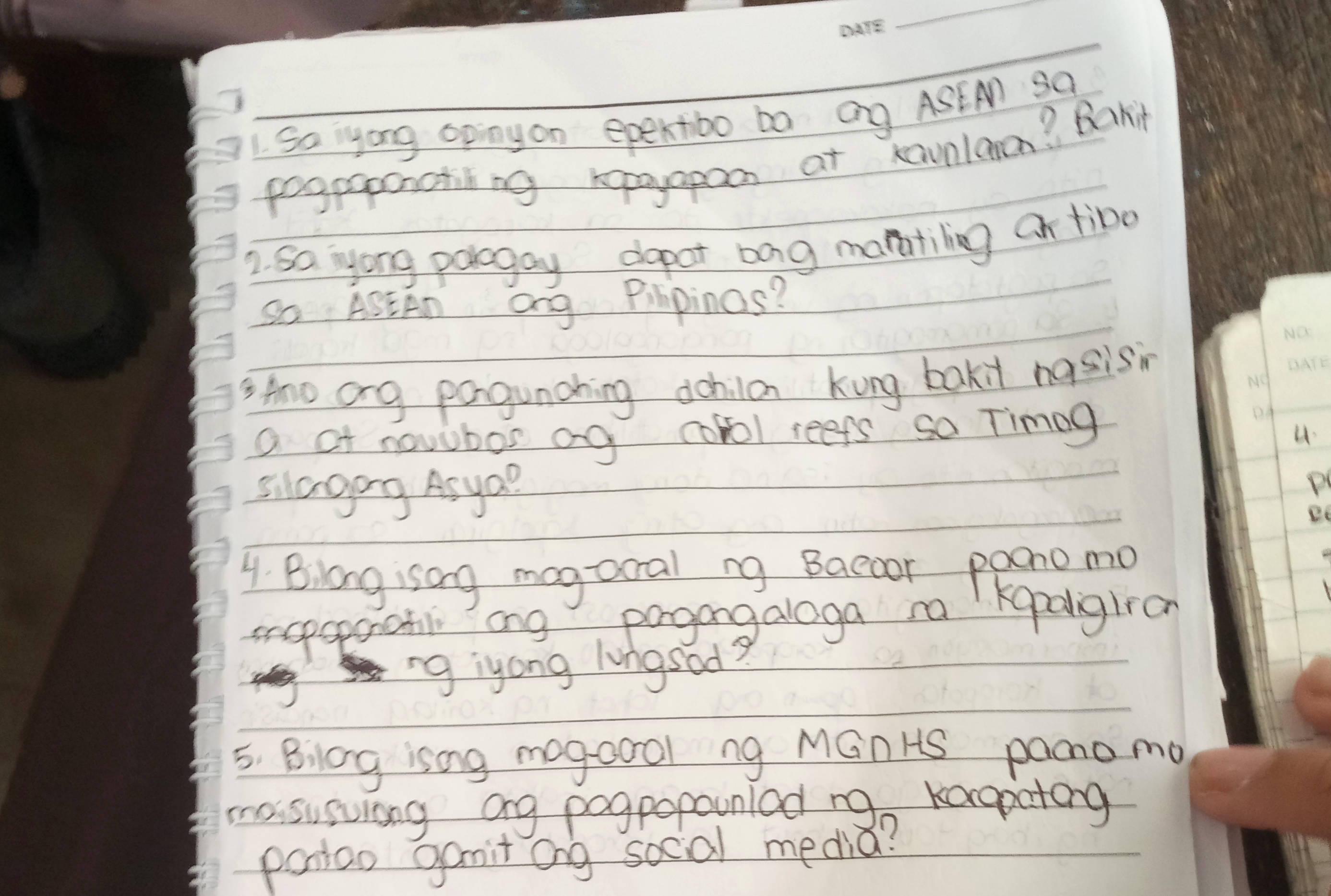 1. Sa iyong opinyon epektibo ba ang ASEAN sa | StudyX