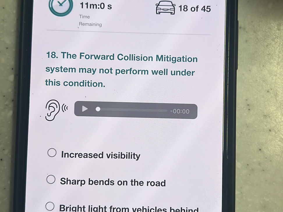 The Forward Collision Mitigation system may
