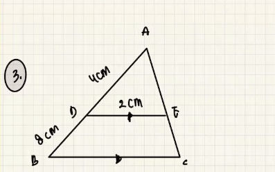 The image shows a triangle with a line | StudyX