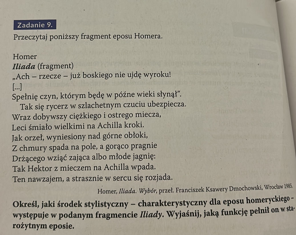Zadanie 9. Przeczytaj poniższy fragment | StudyX